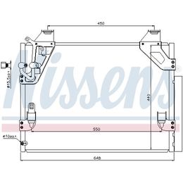 NISSENS Kondensator, Klimaanlage 940082 f&uuml;r TOYOTA