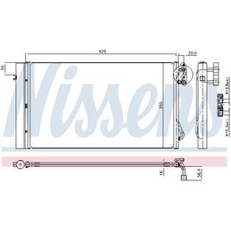 NISSENS Kondensator, Klimaanlage 94873 f&uuml;r ALPINA