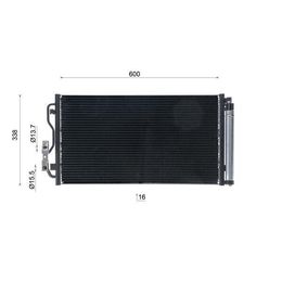 Mahle Kondensator, Klimaanlage ac1072000s f&uuml;r BMW