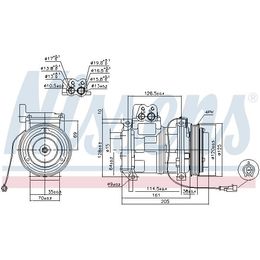 NISSENS Kompressor, Klimaanlage 89414 f&uuml;r Iveco