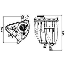 Mahle Ausgleichsbeh&auml;lter, K&uuml;hlmittel crt3000s f&uuml;r BMW