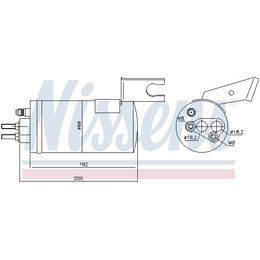 NISSENS Trockner, Klimaanlage 95368 f&uuml;r Chrysler