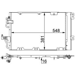 Mahle Kondensator, Klimaanlage ac375000s f&uuml;r Vaughall