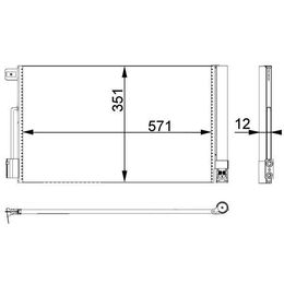 Mahle Kondensator, Klimaanlage BEHR HELLA SERVICE *** PREMIUM LINE ac367000p f&uuml;r Vaughall GM Fiat Citro&euml;n Peugeot