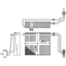 Mahle Verdampfer, Klimaanlage ae107000p f&uuml;r Mercedes