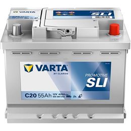 Varta Starterbatterie PROMOTIVE SLI 12 V, 55 Ah, 420 A 555064042k182 12V 68Ah 420A