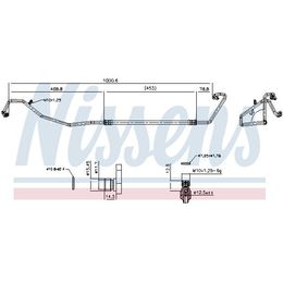 NISSENS Hochdruckleitung, Klimaanlage 846178 f&uuml;r Opel NISSAN RENAULT