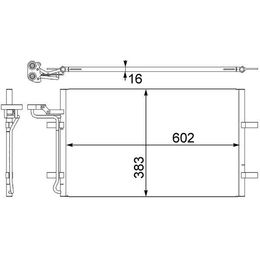 Mahle Kondensator, Klimaanlage ac410001s f&uuml;r Volvo CUPRA