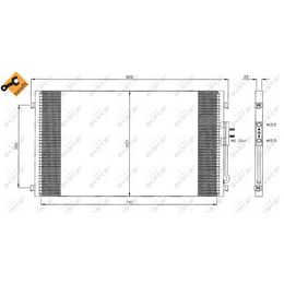 NRF Kondensator, Klimaanlage 35383 f&uuml;r DODGE Chrysler