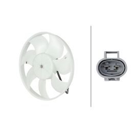 Hella L&uuml;fter, Motork&uuml;hlung 8ew366420381 f&uuml;r Peugeot TOYOTA