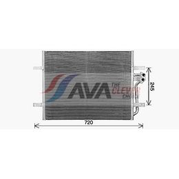 AVA QUALITY COOLING Kondensator, Klimaanlage vn5418 f&uuml;r VW