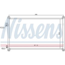 NISSENS Kondensator, Klimaanlage 94733 f&uuml;r ACURA
