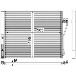 Mahle Kondensator, Klimaanlage BEHR HELLA SERVICE *** PREMIUM LINE ac568000p f&uuml;r BMW