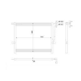 Mahle Kondensator, Klimaanlage ac234002s f&uuml;r ALPINA BMW (BRILLIANCE)