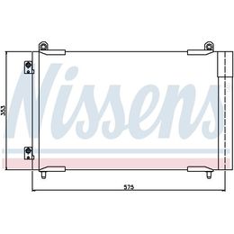 NISSENS Kondensator, Klimaanlage 94837 f&uuml;r Peugeot