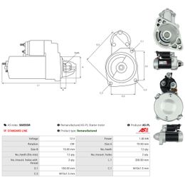 AS-PL Starter s6055sr f&uuml;r Mercedes