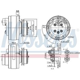 NISSENS Kompressor, Klimaanlage 890368 f&uuml;r Mercedes