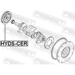 FEBEST Riemenscheibe, Kurbelwelle hydscer f&uuml;r HYUNDAI