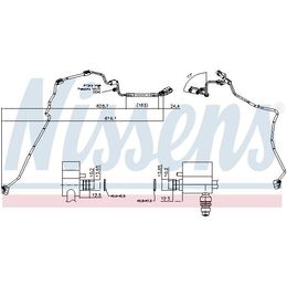 NISSENS Hochdruckleitung, Klimaanlage 844129 f&uuml;r VW