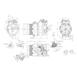Hella Kompressor, Klimaanlage 8fk366201191 f&uuml;r Mercedes VW
