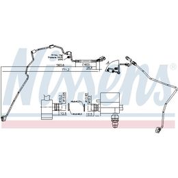 NISSENS Hochdruckleitung, Klimaanlage 846085 f&uuml;r VW