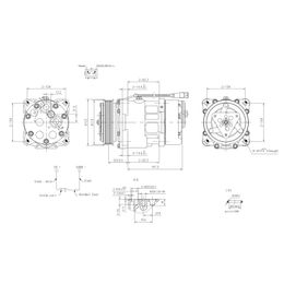 Hella Kompressor, Klimaanlage 8fk366200641 f&uuml;r Peugeot Fiat LANCIA
