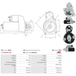 AS-PL Starter s0044 f&uuml;r BMW