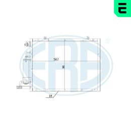 ERA Kondensator, Klimaanlage 667281 f&uuml;r Ford
