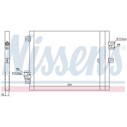 NISSENS Kondensator, Klimaanlage 940190 f&uuml;r Porsche