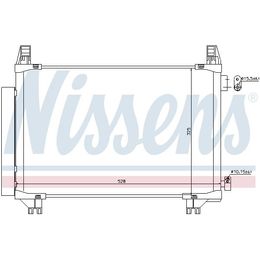 NISSENS Kondensator, Klimaanlage 940270 f&uuml;r TOYOTA