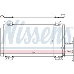 NISSENS Kondensator, Klimaanlage 940574 f&uuml;r LEXUS