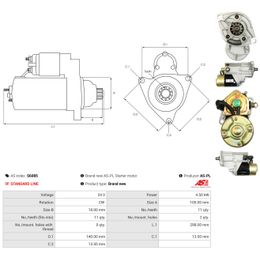 AS-PL Starter s6085 f&uuml;r TOYOTA
