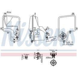 NISSENS Ausgleichsbeh&auml;lter, K&uuml;hlmittel 996273 f&uuml;r BMW