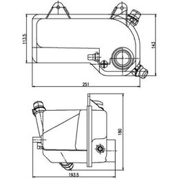 Mahle Ausgleichsbeh&auml;lter, K&uuml;hlmittel crt204000s f&uuml;r BMW