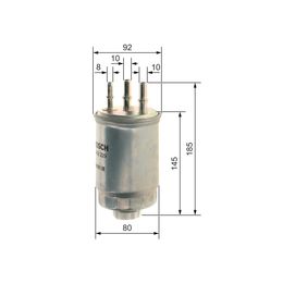 Bosch Kraftstofffilter f026402229 Leitungsfilter 185mm f&uuml;r SSANGYONG