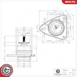 ESEN SKV Lagerung, Motor 75skv393 rechts f&uuml;r HYUNDAI (BEIJING)
