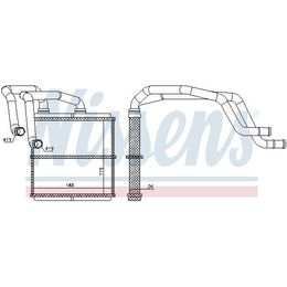 NISSENS W&auml;rmetauscher, Innenraumheizung 72219 f&uuml;r NISSAN