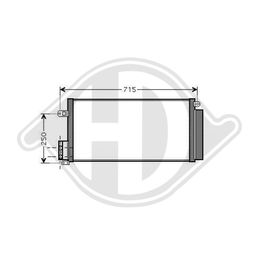 DIEDERICHS Kondensator, Klimaanlage dcc1624 f&uuml;r Opel Fiat
