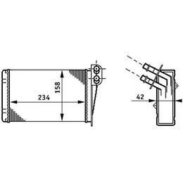 Mahle W&auml;rmetauscher, Innenraumheizung ah73000s f&uuml;r RENAULT TRUCKS