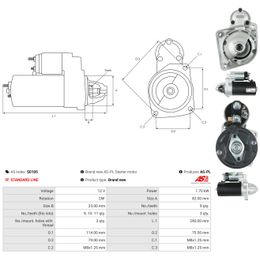AS-PL Starter s0105 f&uuml;r Fiat VW