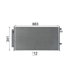 Mahle Kondensator, Klimaanlage ac33000s f&uuml;r JEEP Fiat