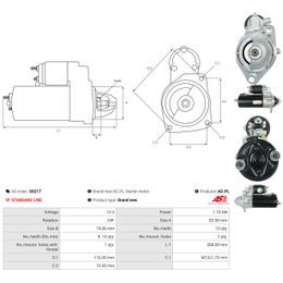 AS-PL Starter s0217 f&uuml;r Opel Ford GM