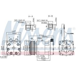NISSENS Kompressor, Klimaanlage 89632 f&uuml;r Volvo