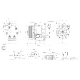 Hella Kompressor, Klimaanlage 8fk366200121 f&uuml;r Peugeot Fiat