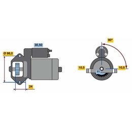 Bosch Starter 0986023610 f&uuml;r MAZDA