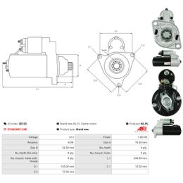 AS-PL Starter s0125 f&uuml;r VW