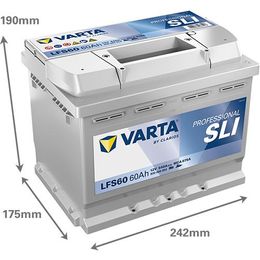Varta Starterbatterie PROFESSIONAL STARTER 12 V, 60 Ah, 540 A 930060054k312 12V 68Ah 540A