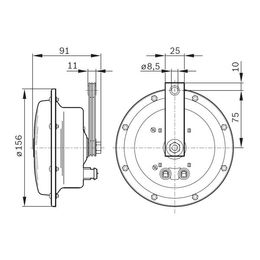 Bosch Horn 0986ah0203