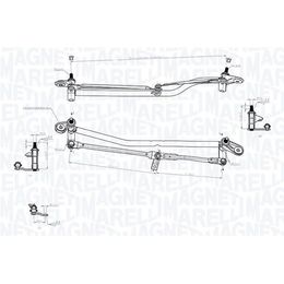MAGNETI MARELLI Wischergest&auml;nge 085570755010 vorne f&uuml;r VAG