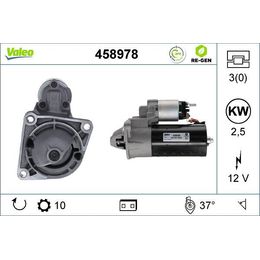 Valeo Starter 458978 f&uuml;r Fiat